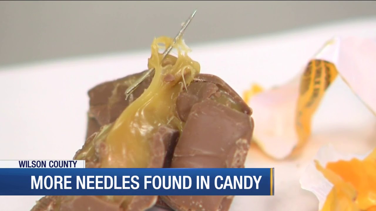 More needles found in Halloween candy - YouTube