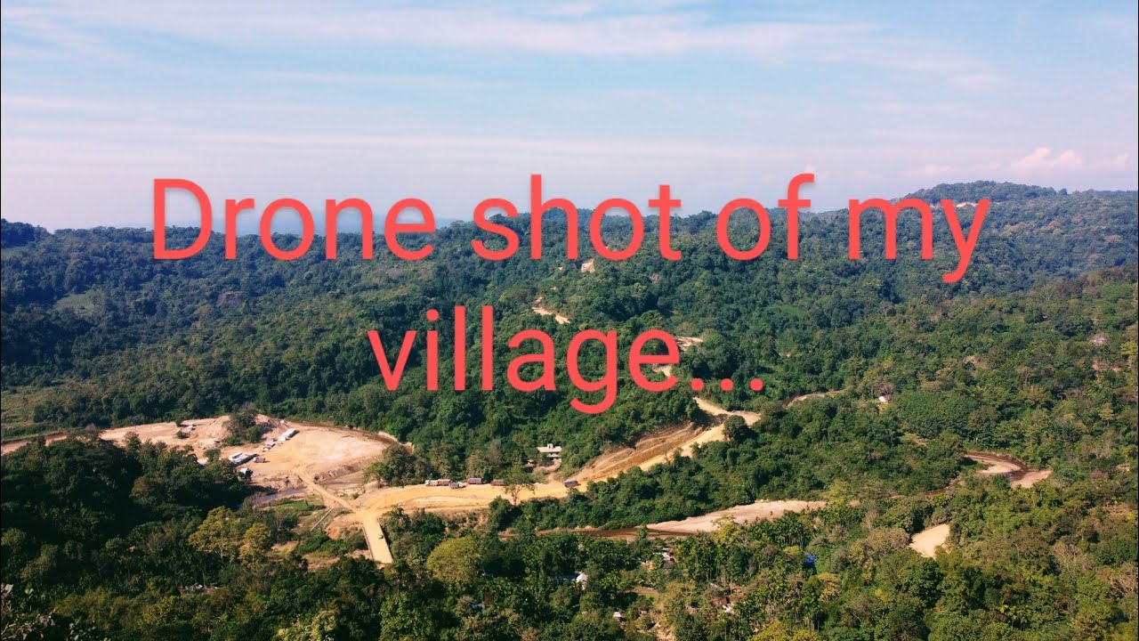 Drone shot of my village - YouTube