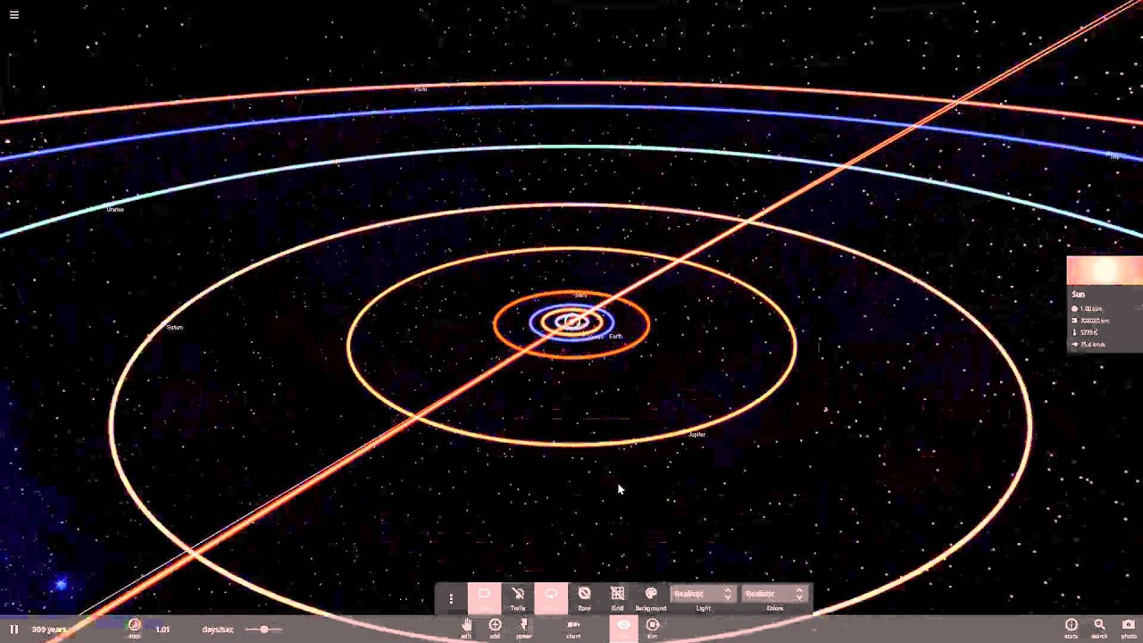Motion the Solar System around the galactic core - YouTube