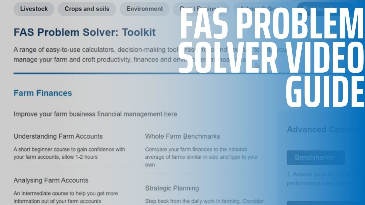 FAS Problem Solver Video Guide - YouTube