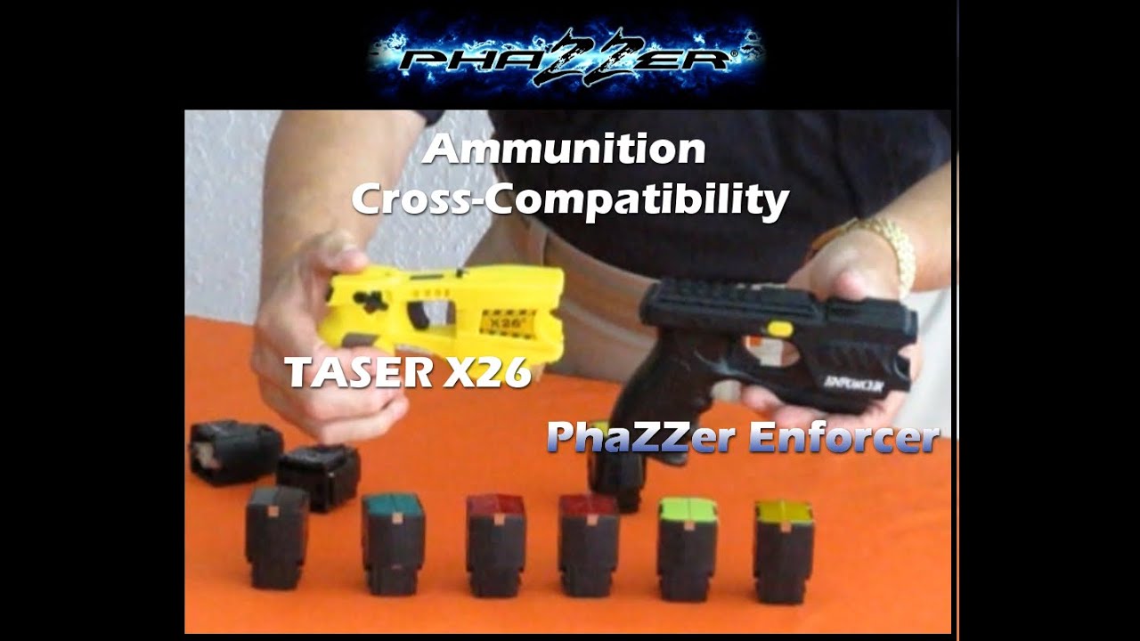 PhaZZer - Enforcer and TASER® X26 Ammunition Demo - YouTube