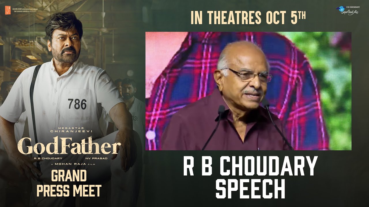 Producer R B Choudary Speech @ God Father Press Meet - YouTube