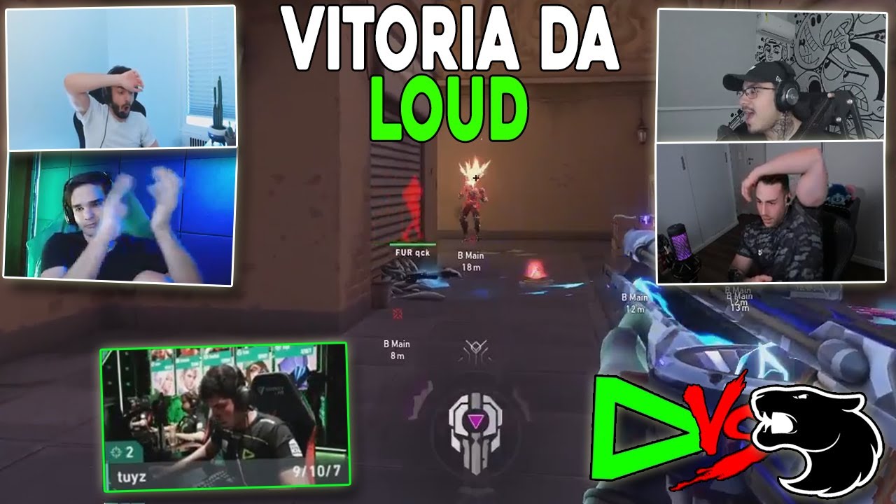 REAÇÃO DOS STREAMERS COM VITORIA DA LOUD CONTRA FURIA - YouTube