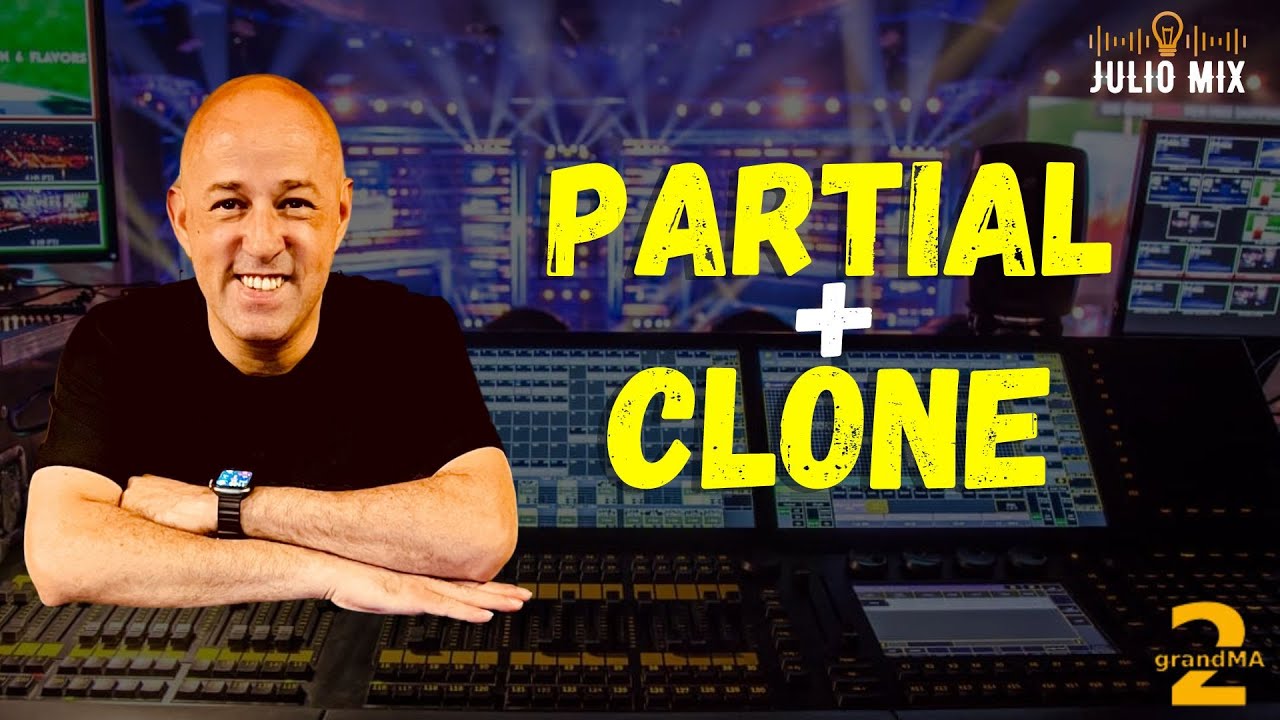 Como Fazer Partial Show e Clone na grand ma2 - YouTube