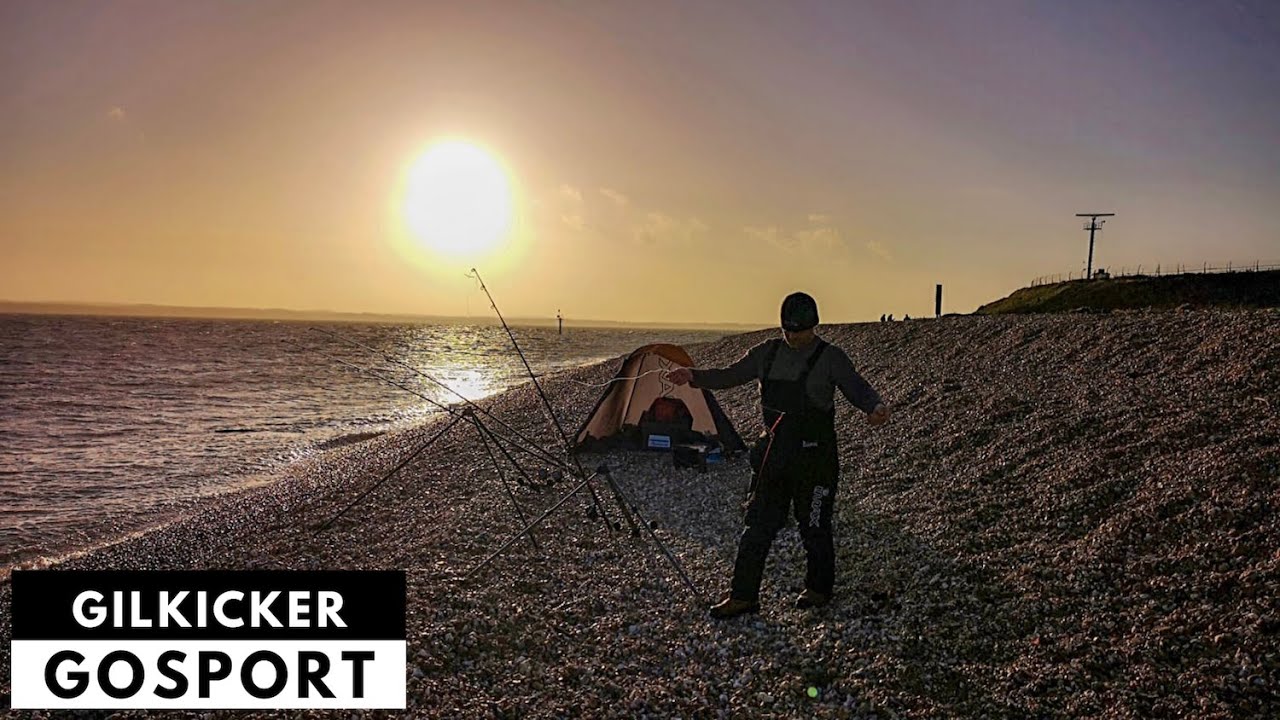 Beach Fishing - Gilkicker day & night - YouTube