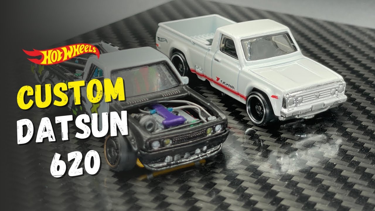 Custom Datsun Pickup 620 #customhotwheels - YouTube