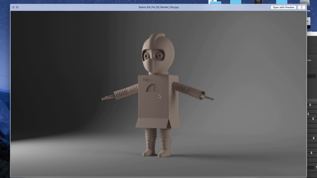 3D Basics in Maya - Wireframe, Clay, and Ambient Occlusion Renders ...