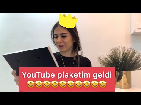 YouTube dan gelen play tuşu ödülüm 🥰  #YouTubeCreatorAwards