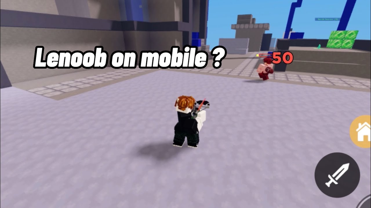 I became Lenoob on MOBILE… (Roblox bedwars) @LeNoobie - YouTube