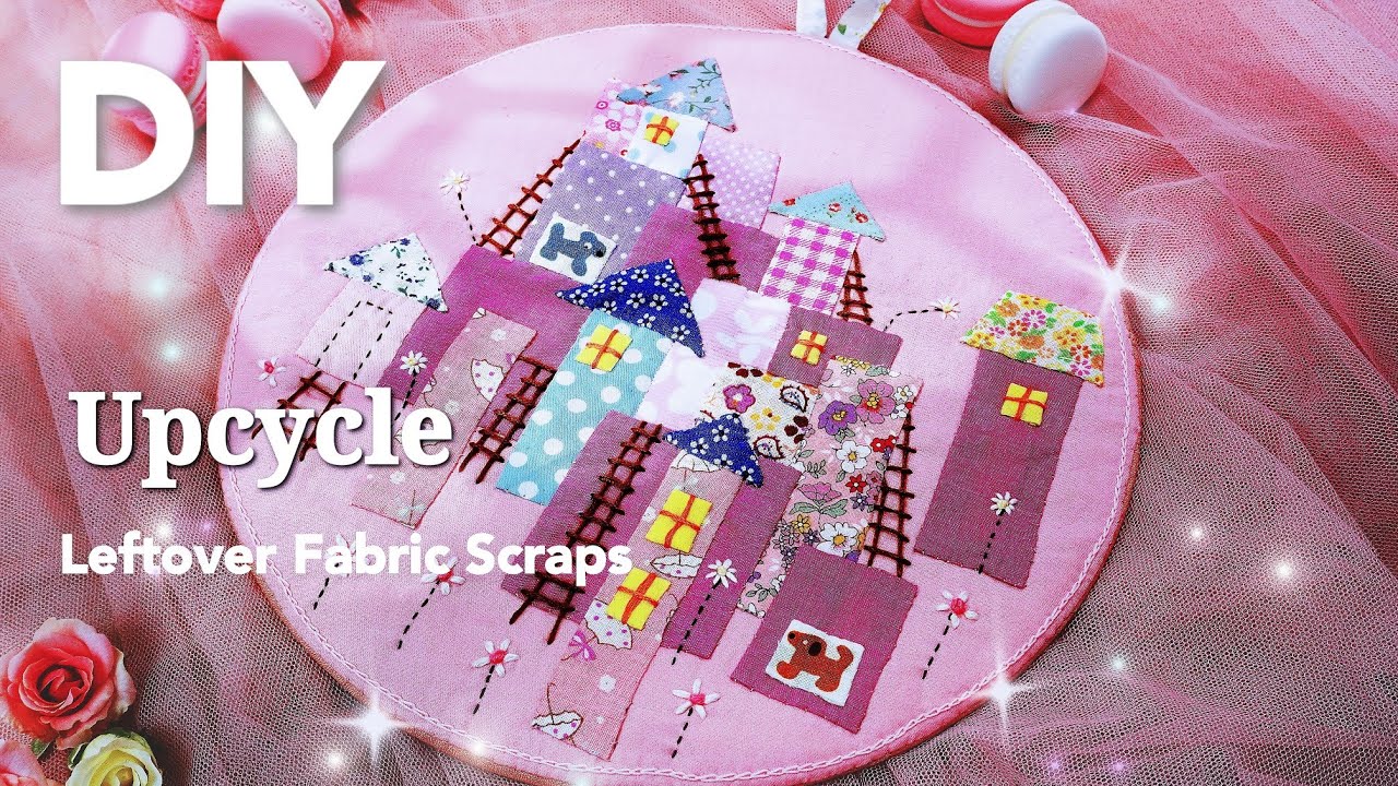 Upcycle Leftover Fabric Scraps ┃Applique Art - YouTube