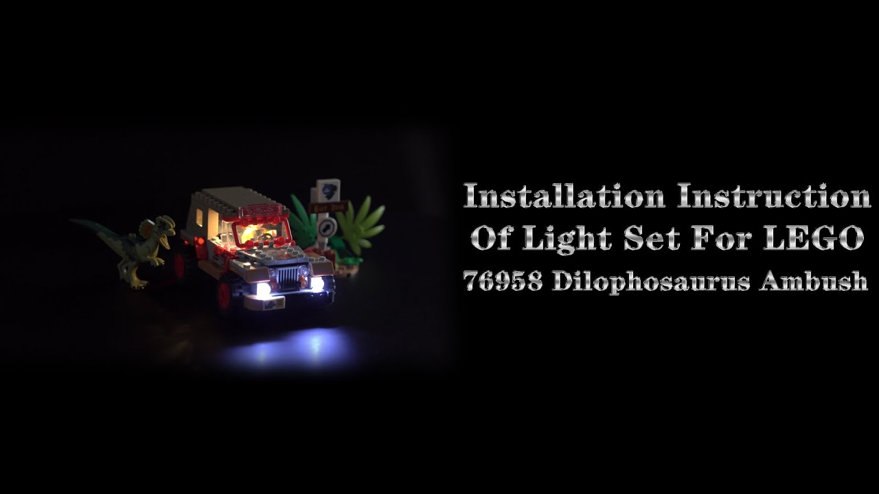 Installation Instruction Of Light Set For LEGO 76958 Dilophosaurus ...