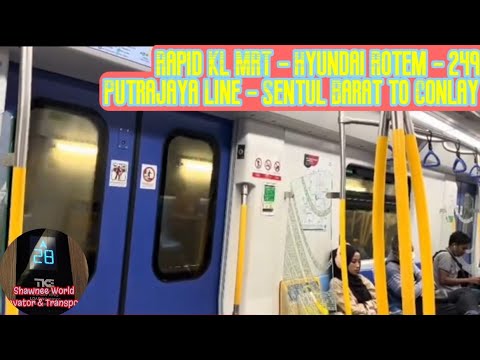 Rapid KL MRT Putrajaya Line - Hyundai Rotem [DUCK] (set 249) - Ride ...