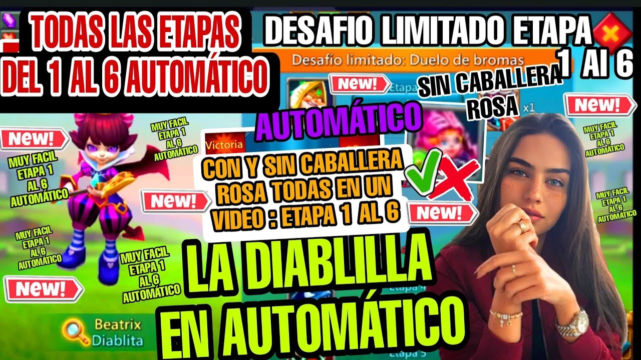 TODAS LAS ETAPAS DE LA DIABLILLA EN AUTOMATICO🚨 : ETAPA 1 AL 6 DEL ...