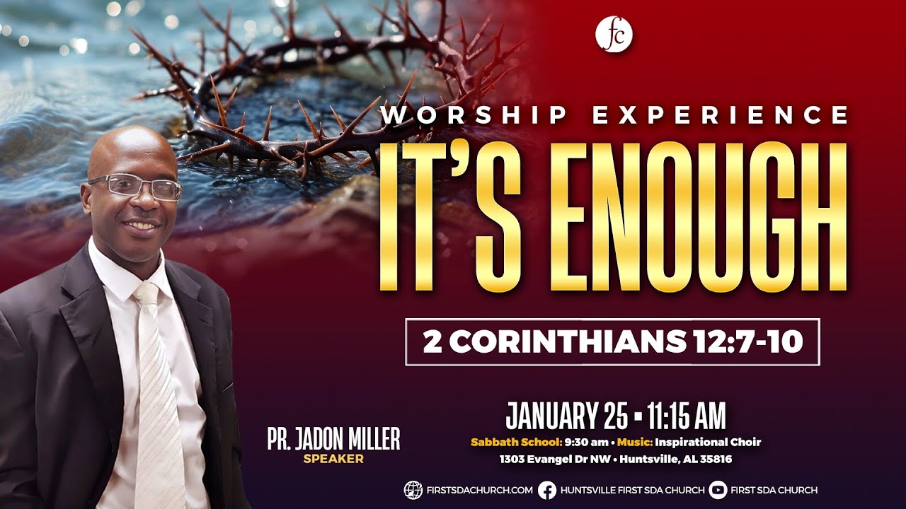 Divine Worship 1/25/2025 - "It's Enough" -Pr. Jadon Miller - YouTube
