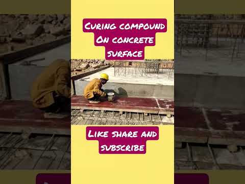 Applying of curing compound on concrete surface | Curing compound ...