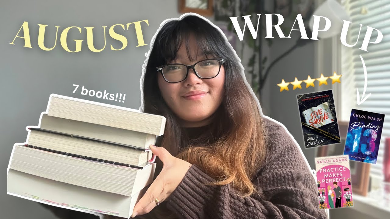 the 7 books I read in august 📚🤍 | monthly wrap up - YouTube