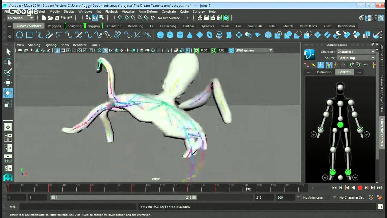 Maya animation examples - plela