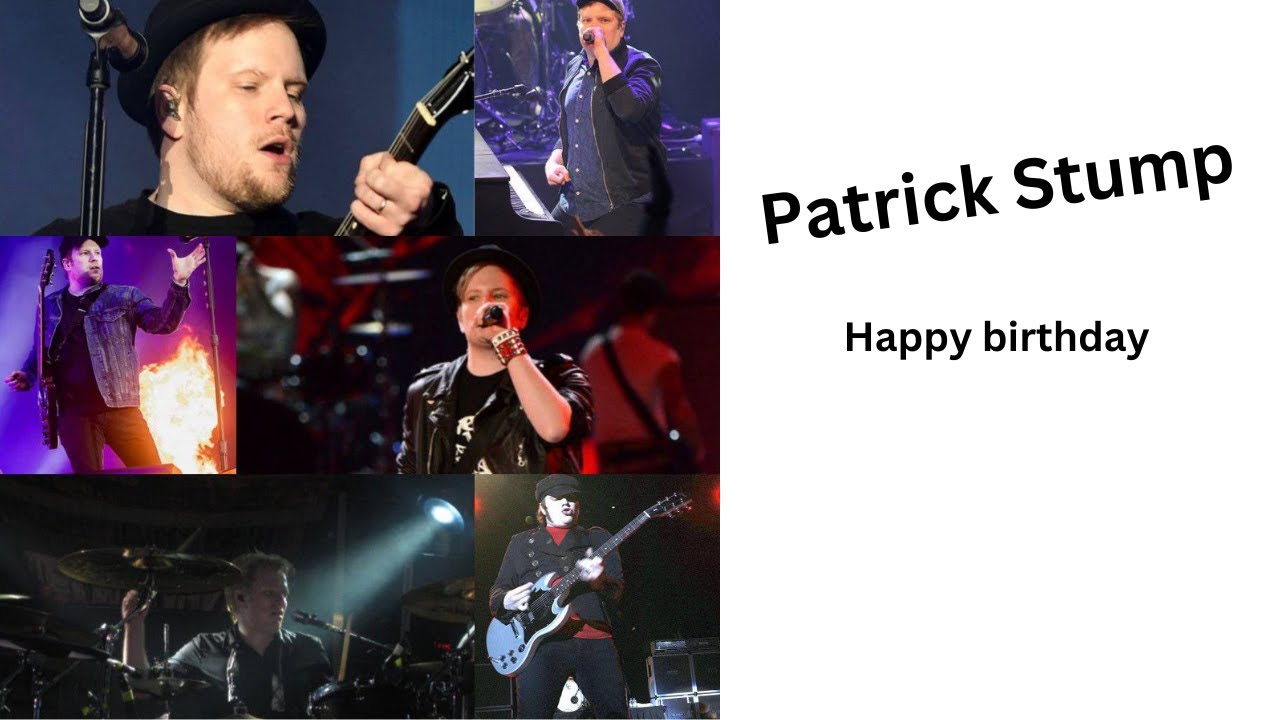 Happy birthday, Patrick Stump! - YouTube