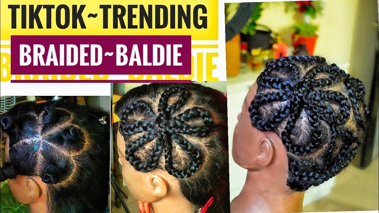 Bald head braids(Start to finish) of braids that go around the head ...