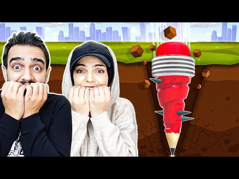 KALEM İLE DÜNYANIN MERKEZİNE KAZI YAPTIK !! 😱 Pen Dig