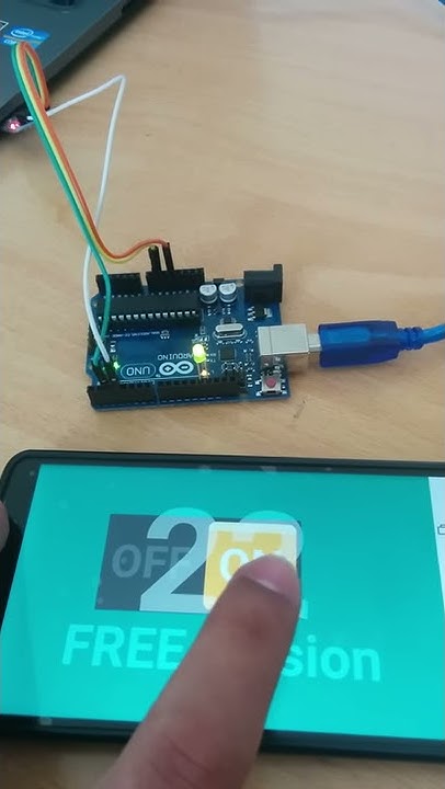 switching leds using REMOTE XY app - YouTube