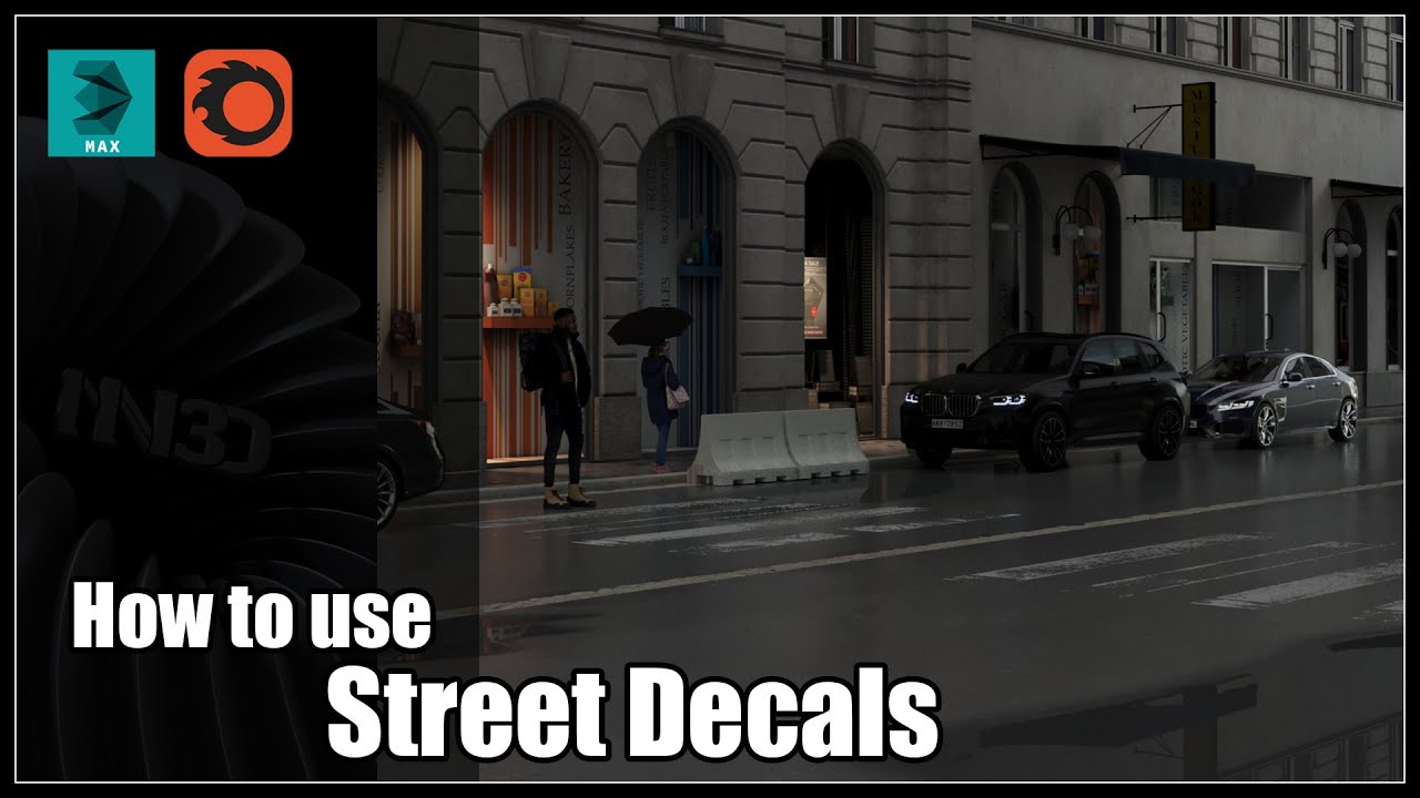 How to do Street Decal | 3D Max, Corona Rendering - YouTube