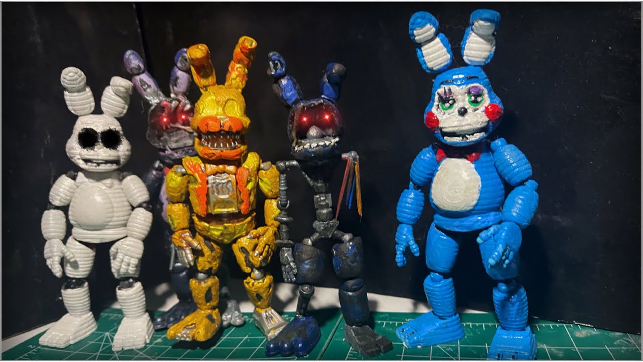 ALL Of My custom Bonnie figures - YouTube