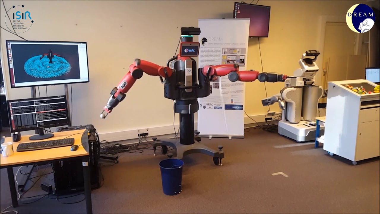 Baxter robot throwing a ball to unforeseen location in the real world ...