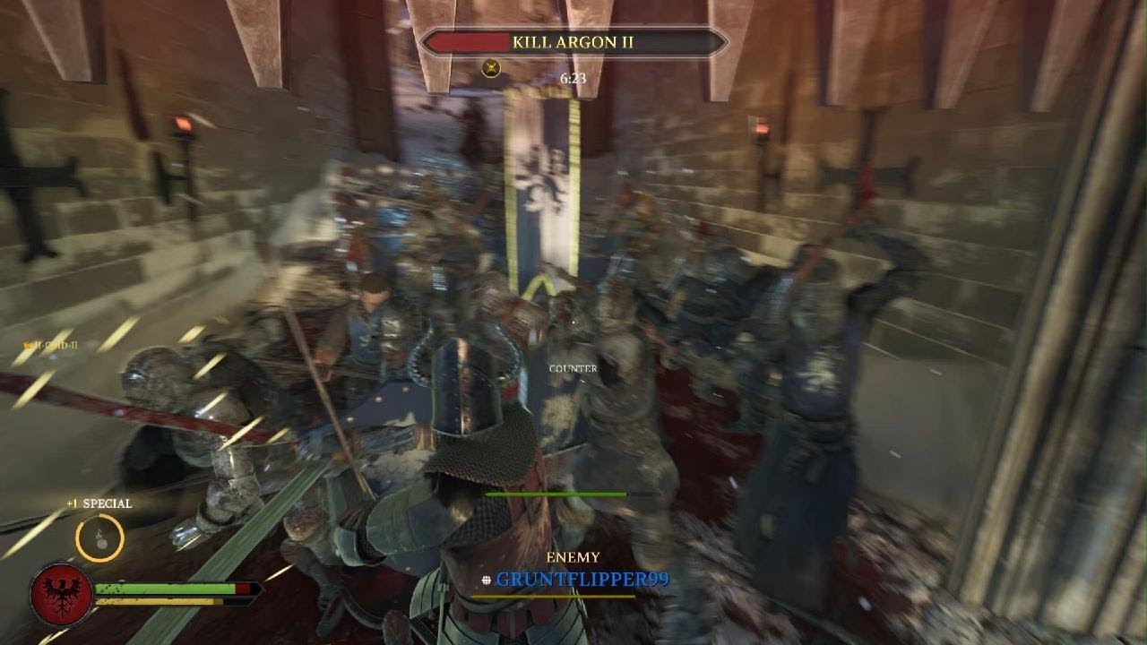 Chivalry 2 Destroying the shield wall - YouTube