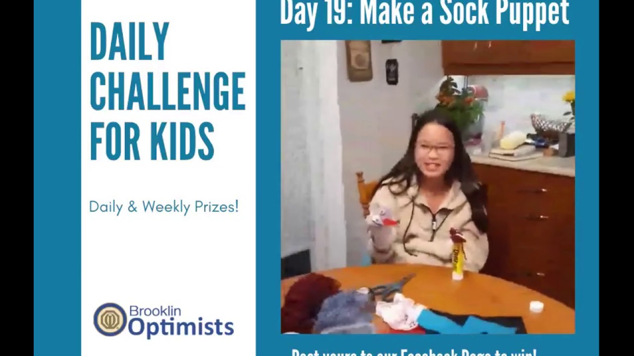 Daily Challenge #19: Make a Sock Puppet - YouTube