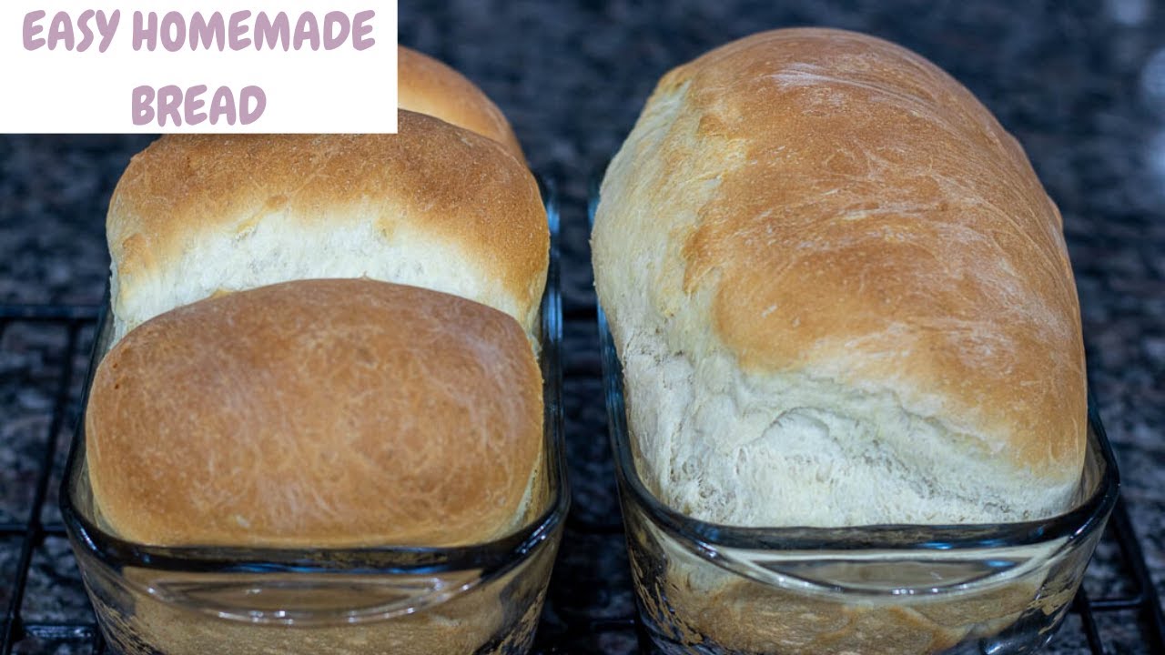 EASY HOMEMADE BREAD // How To Make Bread // Basic Bread Recipe for Beginners // So soft and ...