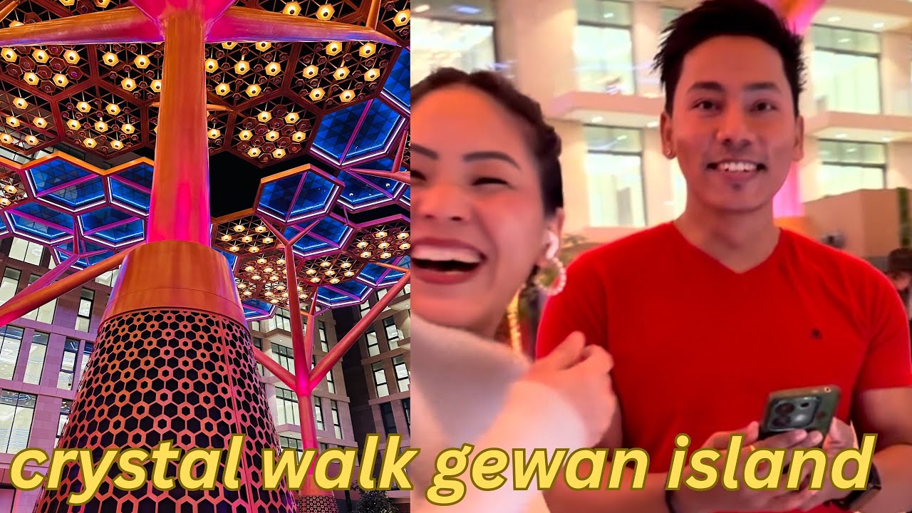 crystal walk gewan island#viralplease Doha Qatar 🇶🇦 crystal park # ...