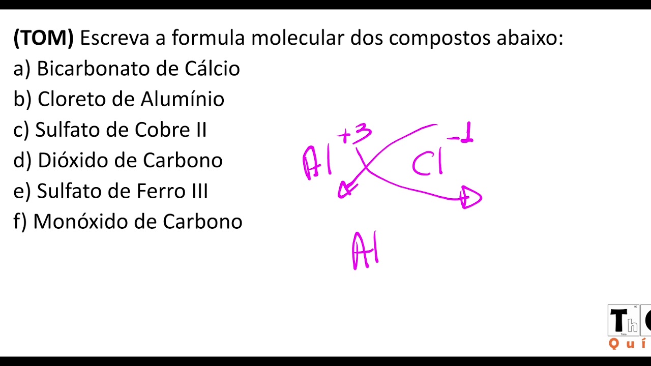 Montando fórmula de compostos inorgânicos - YouTube