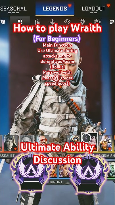 How To Play Wraith | Ultimate Ability | Beginners Guide | Apex Legends #apexlegendscoaching ...
