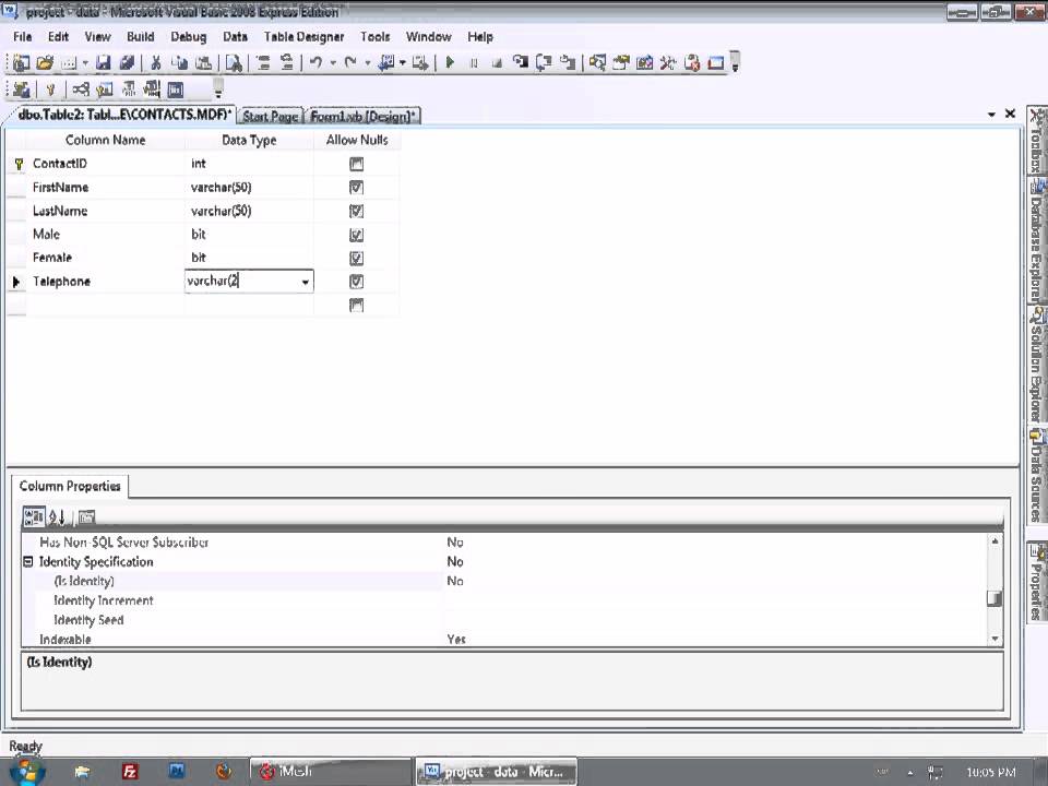 visual basic database Creating a database driven application pt 1 - YouTube