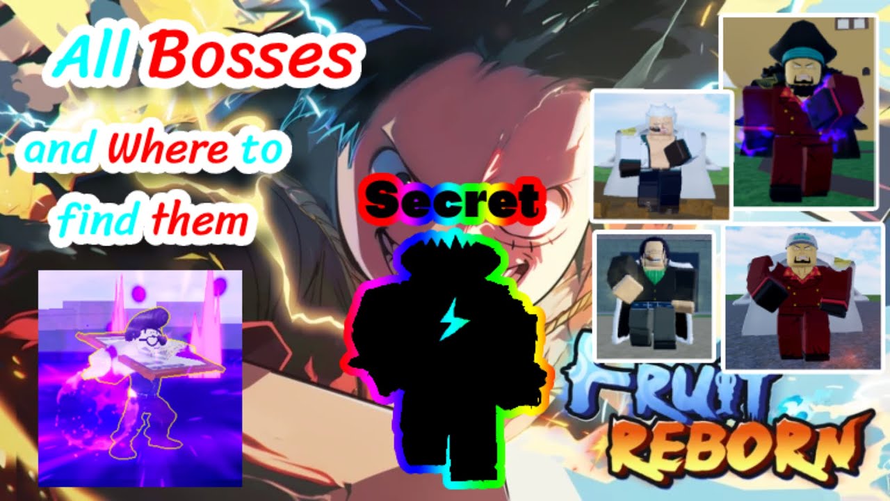 Roblox || Fruit Reborn || All Boss and Location || Secret Boss??? # ...