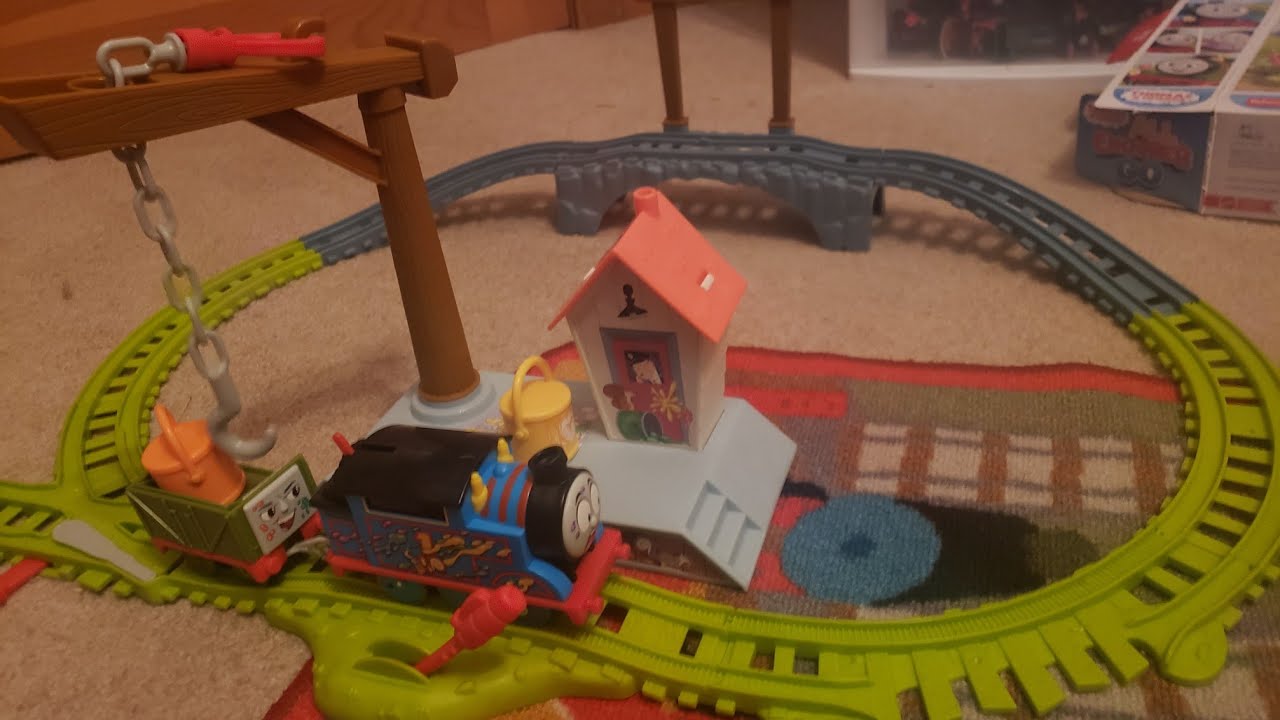 Unboxing Thomas and Friends All Engines Go Paint Delivery Set - YouTube