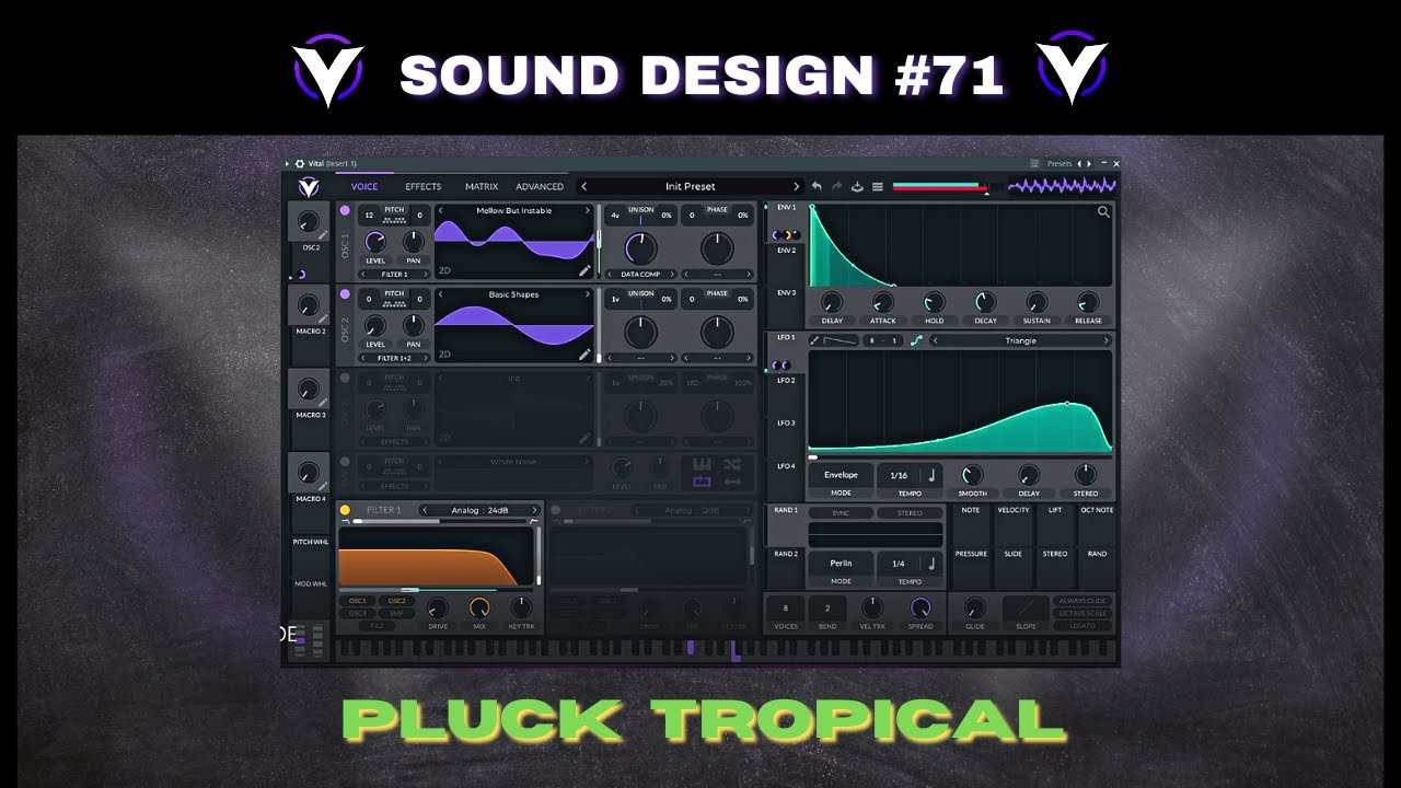[VITAL👾] - Sound Design #71 : Como hacer un " PLUCK TROPICAL " en VITAL ...