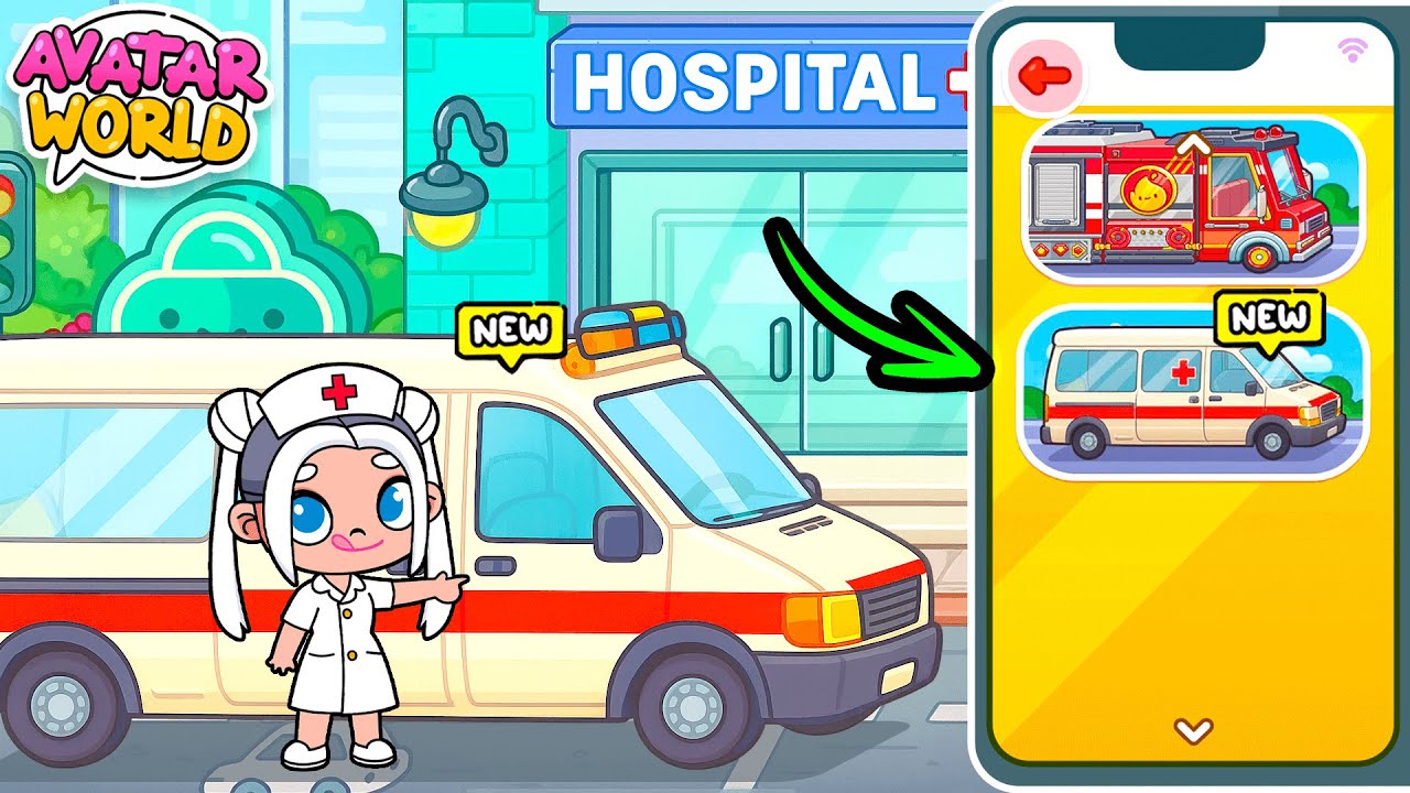 OMG! 😱 NEW HOSPITAL + AMBULANCE!? 🏥🚨 SECRETS AND BUGS IN AVATAR WORLD ...