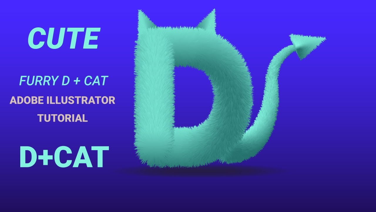 How to Create Realistic 3D Fur Effect in Adobe Illustrator Tutorial ...