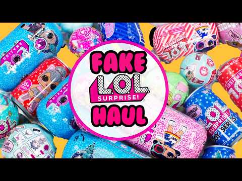 FAKE LOL Surprise HAUL Boy LOLs, MLP, Sparkly Critters Cans, Glam Glitters, Glitter Series