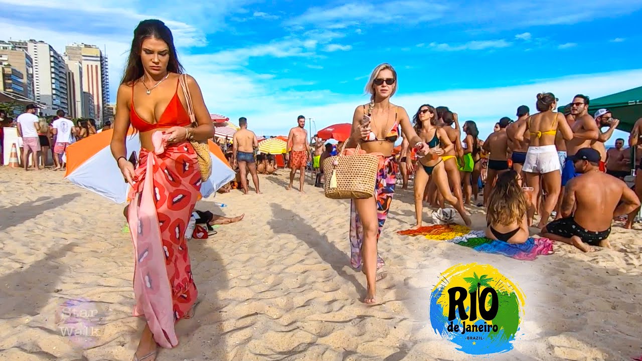 Leblon Beach Party Rio De Janeiro Brasil 2021 Carnival Walking Tour