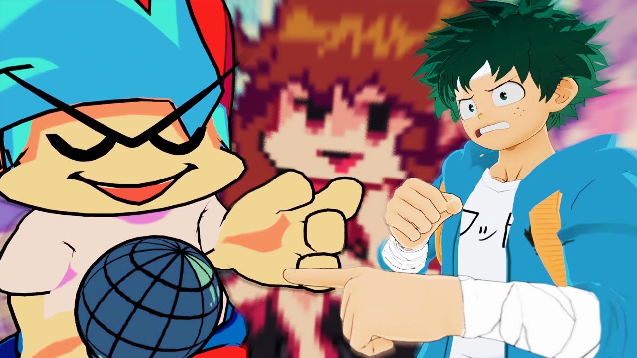 Deku Meets Boyfriend In Friday Night Funkin' (VRChat) - YouTube