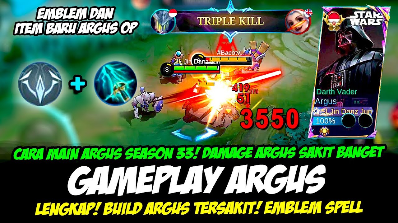 EMBLEM BARU & ARGUS ITEM BARU + CARA MAIN ARGUS TERBARU BUILD ARGUS ...