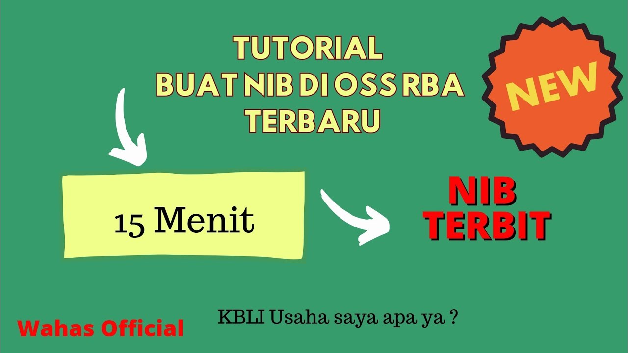 Tutorial membuat nib di oss rba | Mudah, cepat dan gratis - YouTube