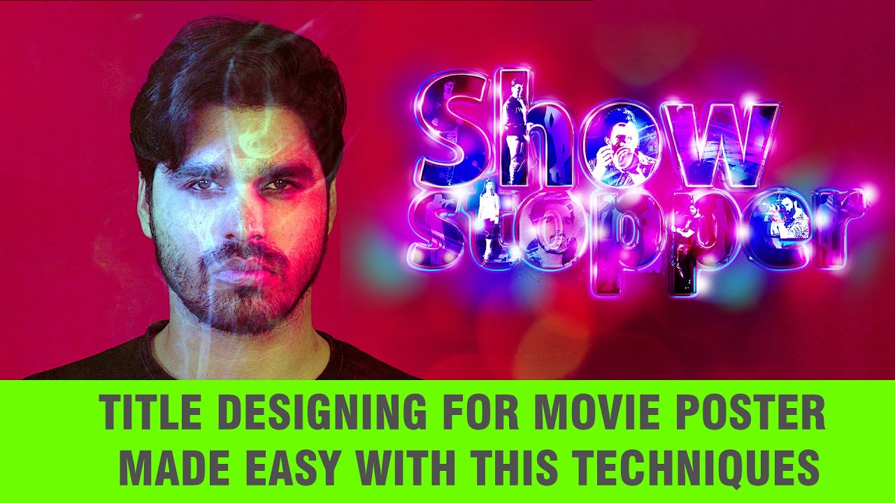 Movie Title Designing in Photoshop | How to Create Movie Title Design ...