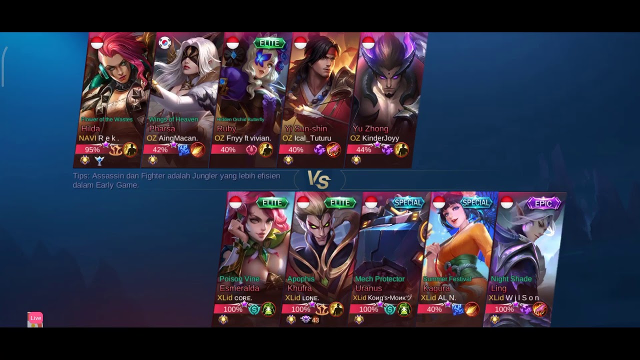 BRONZE MACTH #2 - Xenos licious ID (0) VS OZ EXOTIC (1) - MLBB WEEKLY 4 ...