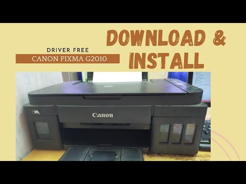 Cara download dan install driver printer CANON G2010 for windows - YouTube