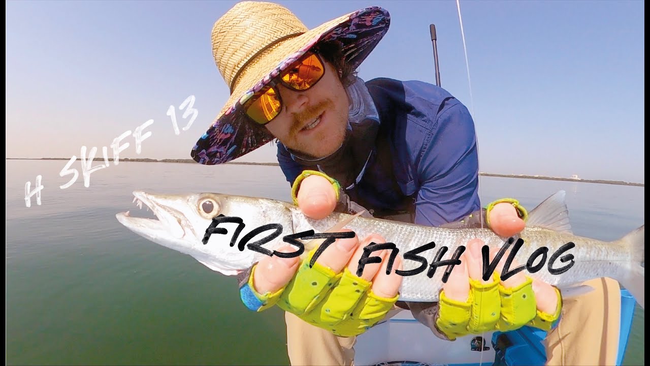 H Skiff 13 - First Fish EVER in UAE - YouTube