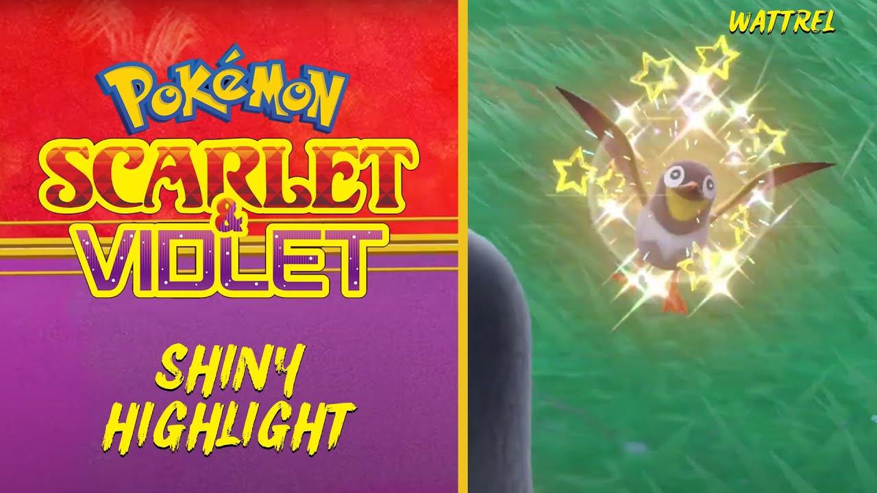 Shiny Wattrel REACTION! - Pokemon Scarlet and Violet - YouTube